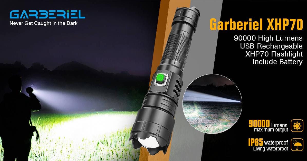 Garberiel 120000 High Lumens Flashlight | by Tianyuj | Medium