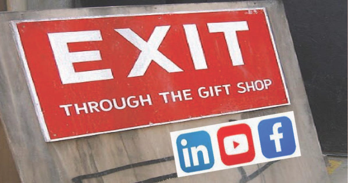 Homepage Exit Signs: Proudly Presented by Social Media Icons | by John ...