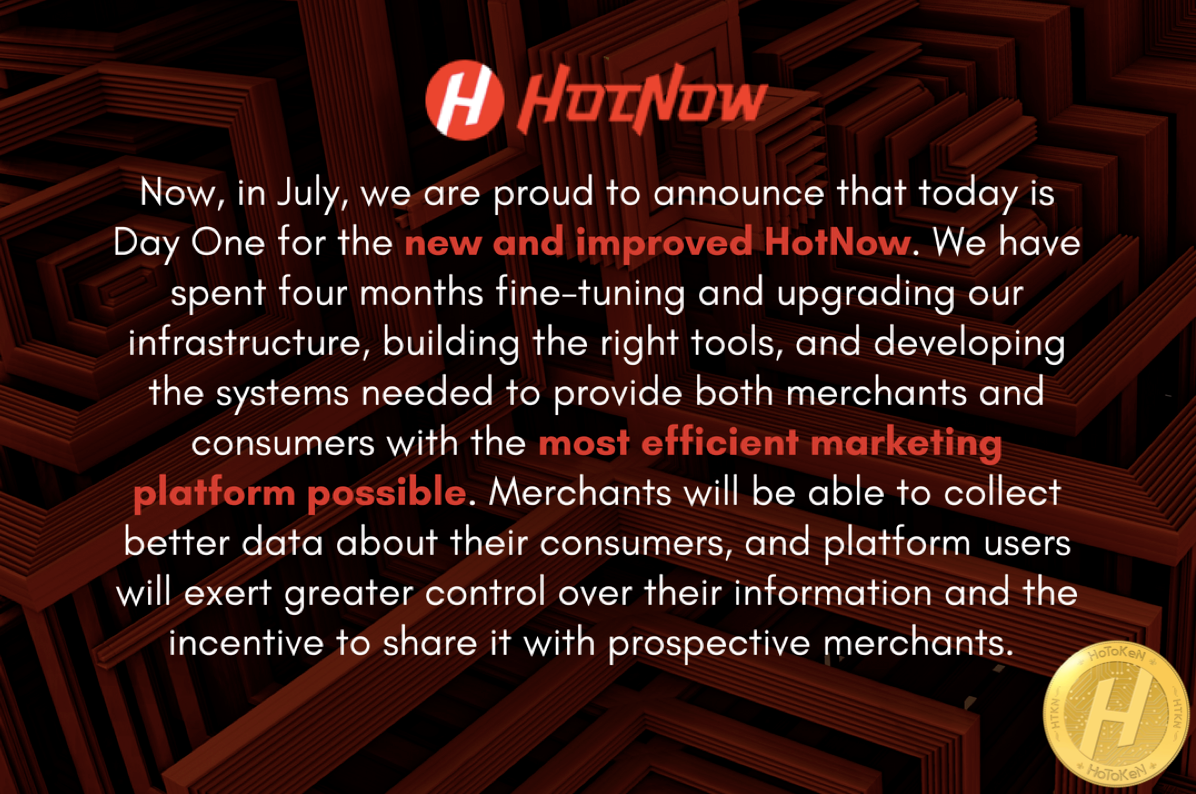 Day 1 for New HotNow!. HoToKeN is proud to announce that today… | by ...