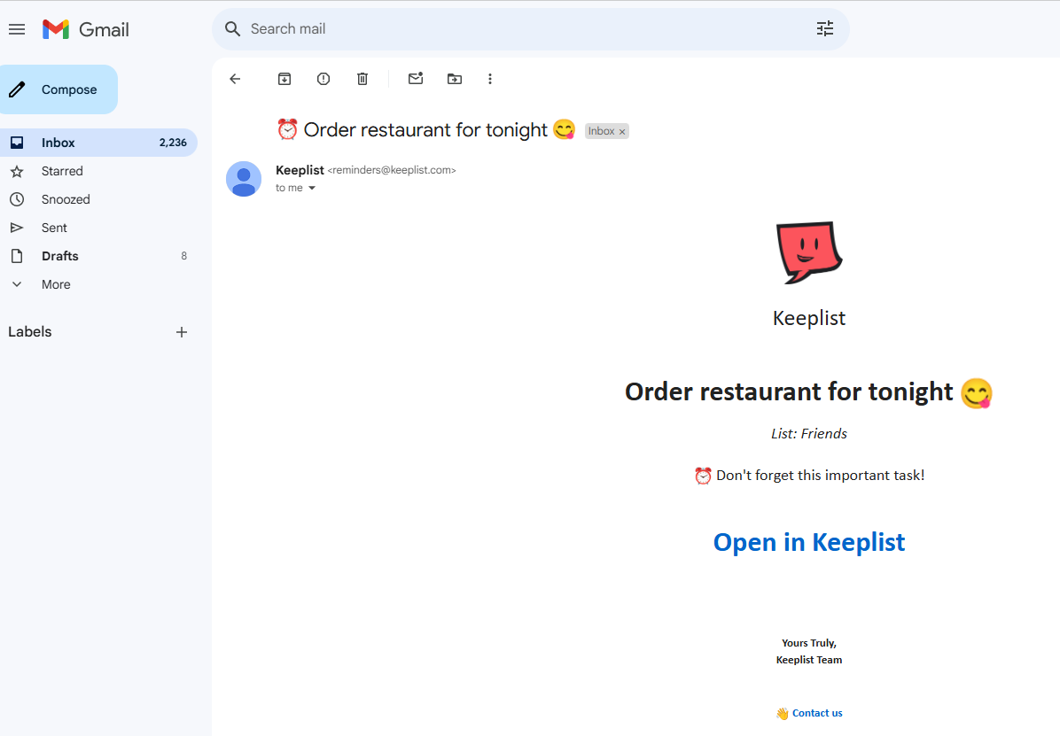 How to Use Email Reminders with Keeplist to Boost Your Productivity 🚀 ...