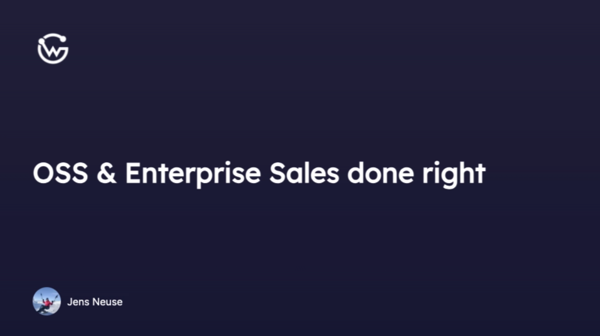 How to align Open Source and Enterprise Sales | by Stefan 🚀 | Medium