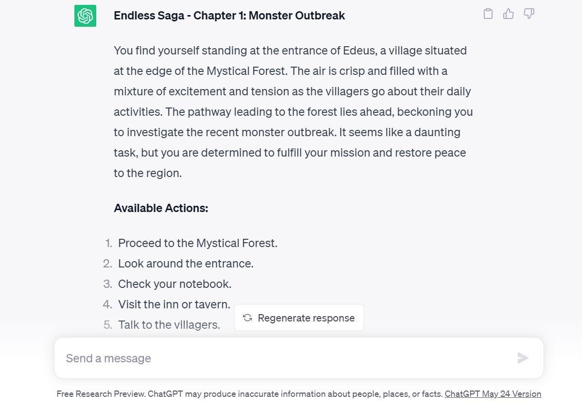 AI based text adventure RPG in comparison (1), initial atmosphere | by ...