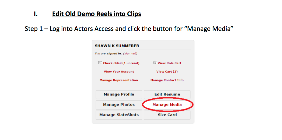 How to cut your existing demo reel into clips — now on actors access ...