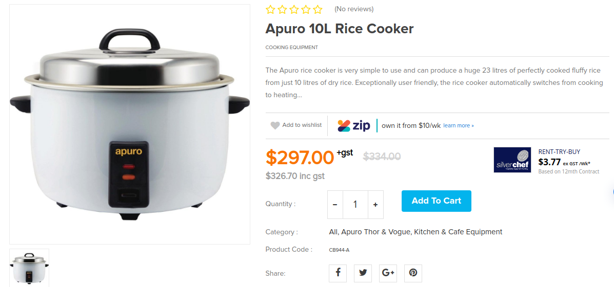 Apuro 10L Rice Cooker. The Apuro rice cooker is very simple to… | by ...