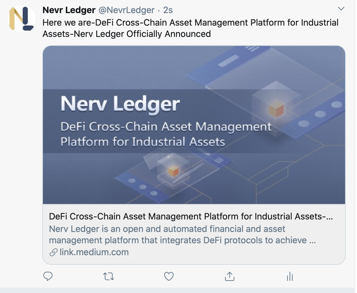 SeeleN-Eco DeFi Project Nerv Ledger Officially Announced | by Seele ...