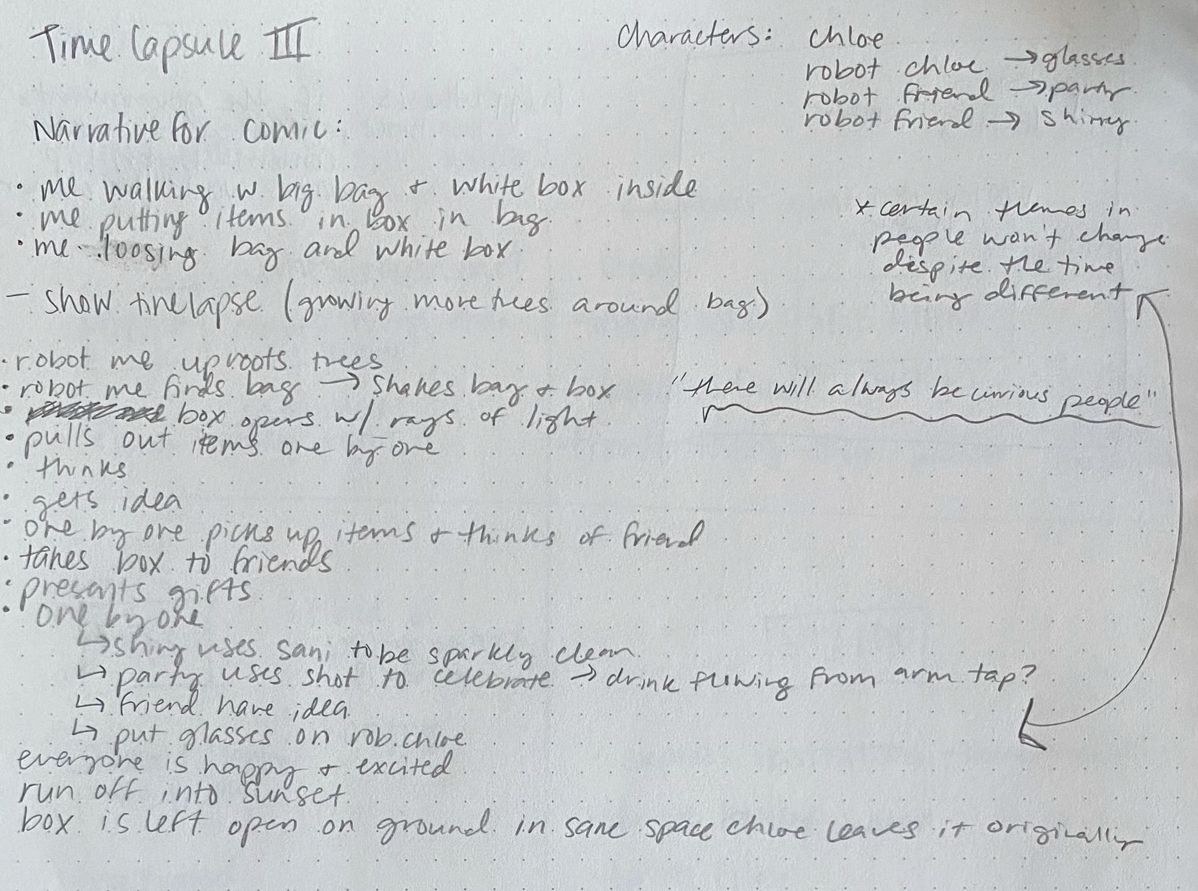 Time Capsule — the narrative along the way | by Chloe Adkins | Medium
