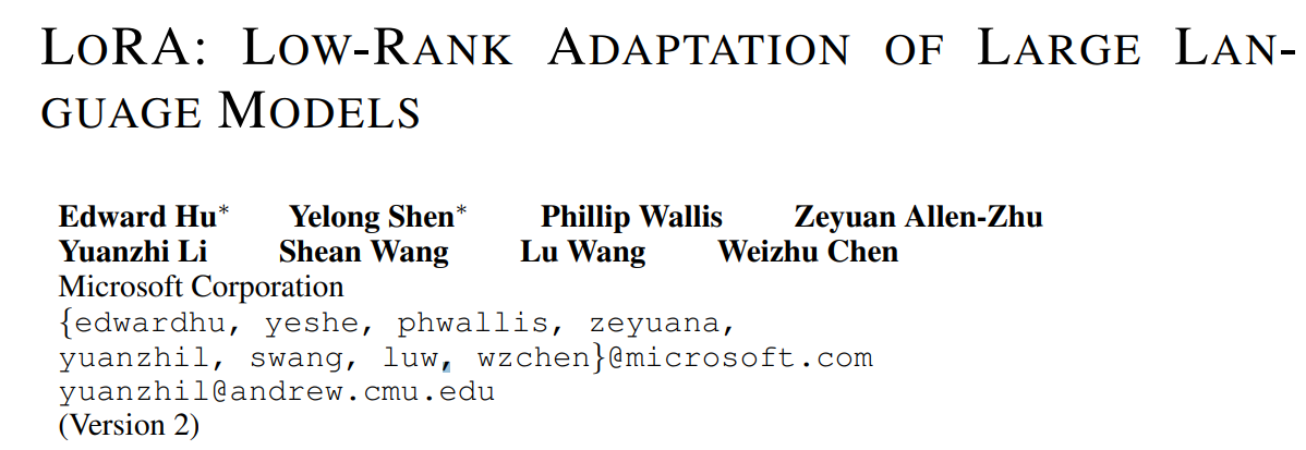 LoRA research paper analysis: Low-Rank Adaptation of LLMs | by priyam nagar | Understanding ...