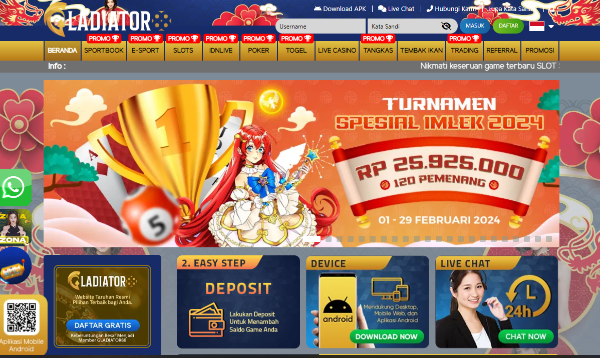 GLADIATOR88 Situs Slot Online Terbesar dan Terpercaya Di Indonesia dengan RTP Tertinggi | by ...