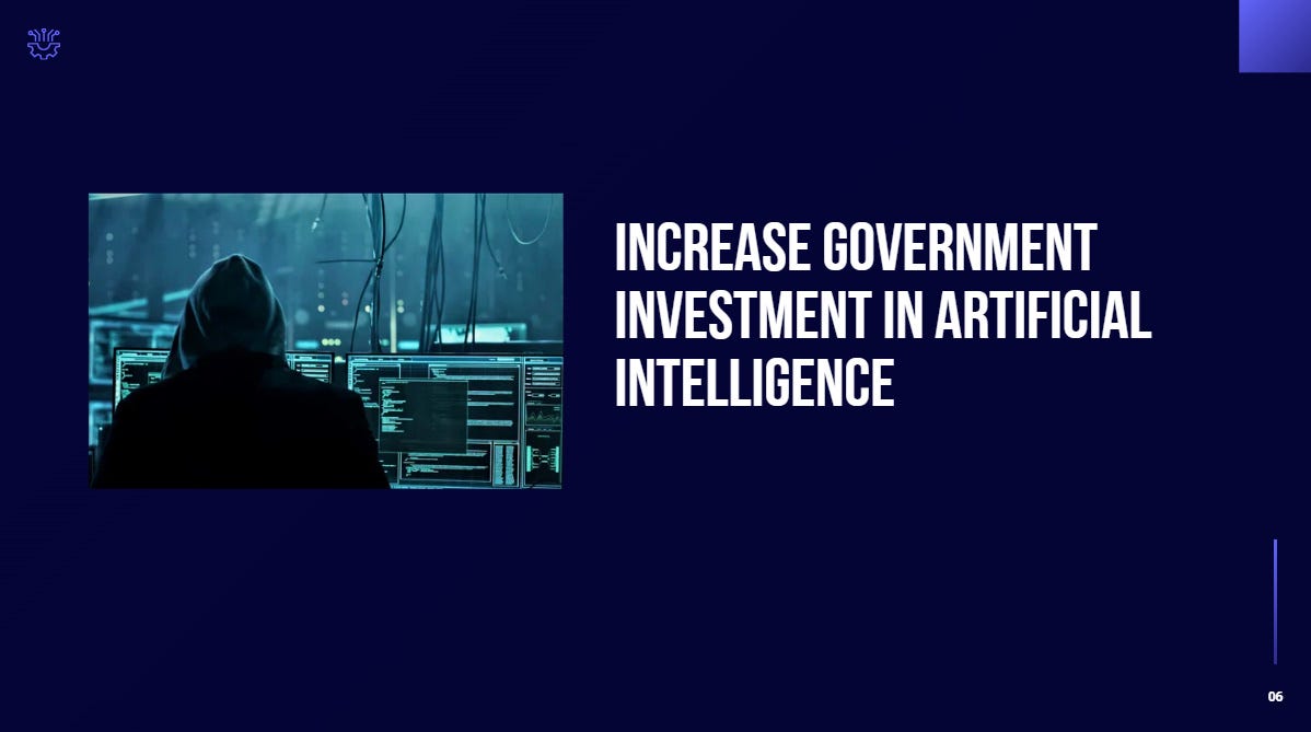 Increase government investment in Artificial Intelligence | by Muhammad ...