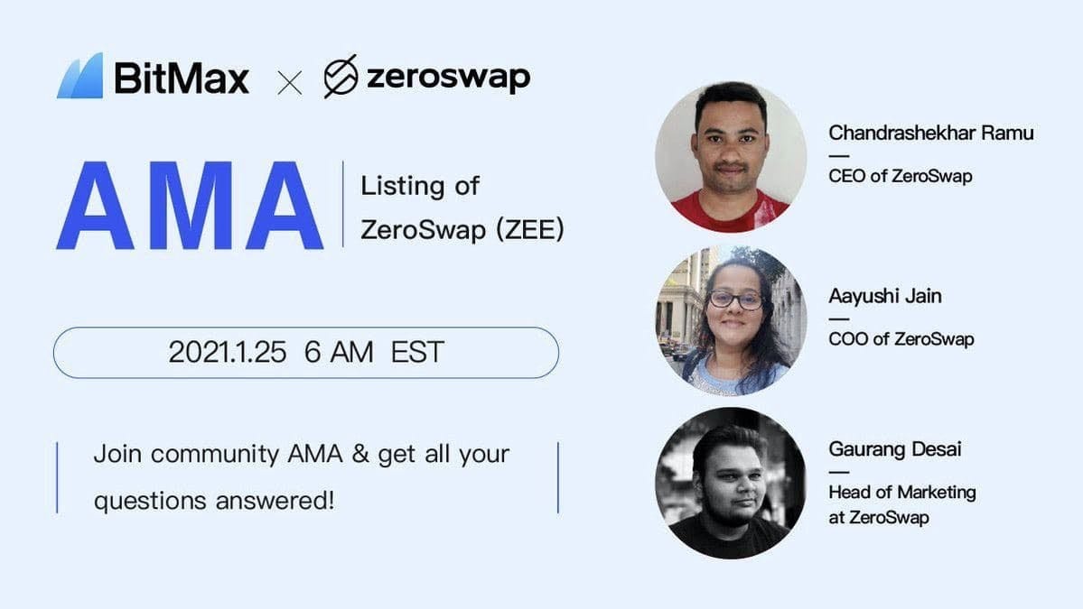 ZeroSwap BitMax Exchange AMA Recap | by ZeroSwap | ZeroSwap | Medium