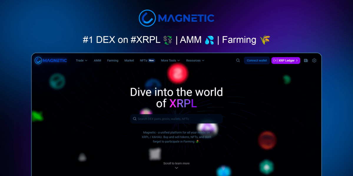 Magnetic: XRP 레저 생태계 One Stop DeFi 프로젝트 — DEX, AMM, Farming, NFT까지 | by Wenry Song | XRP Ledger ...