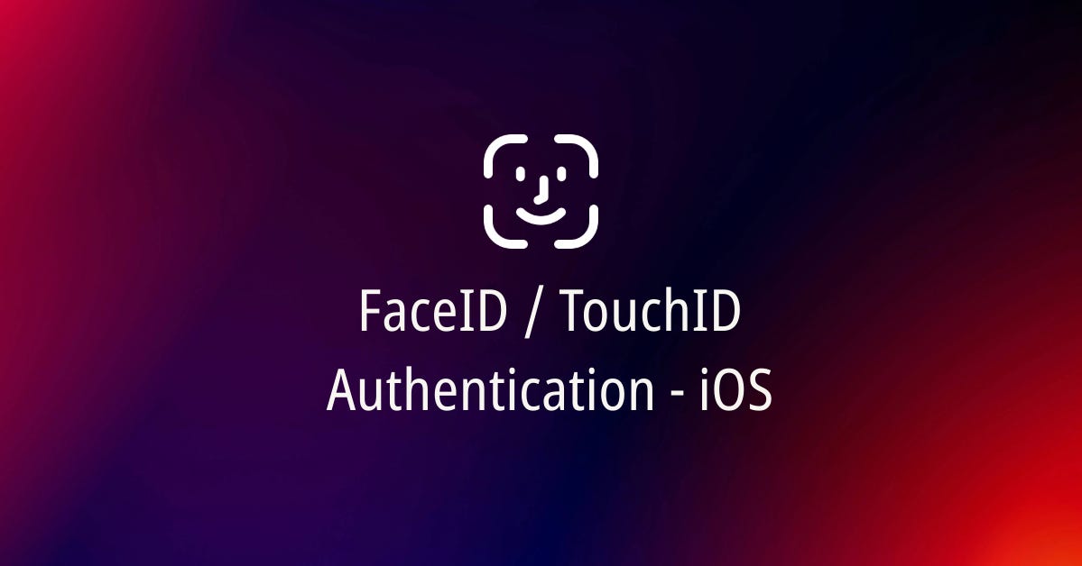 FaceID or TouchID Authentication in iOS — SwiftUI | by Jakir Hossain | Medium
