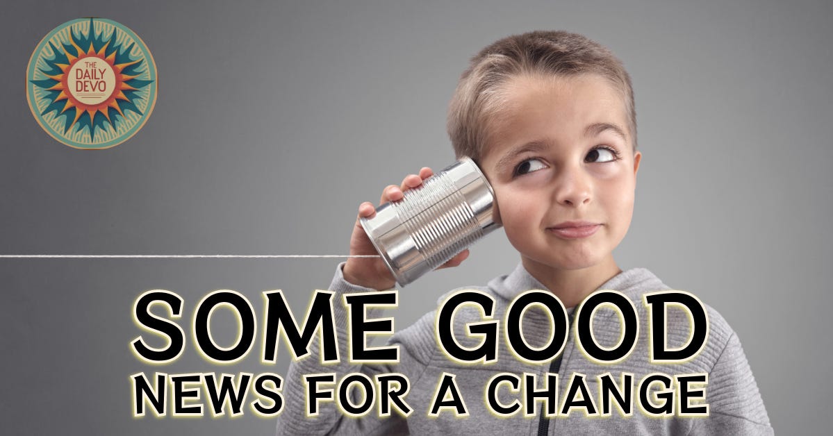 Some Good News For A Change | by Leon Bloder | Feb, 2024 | Medium