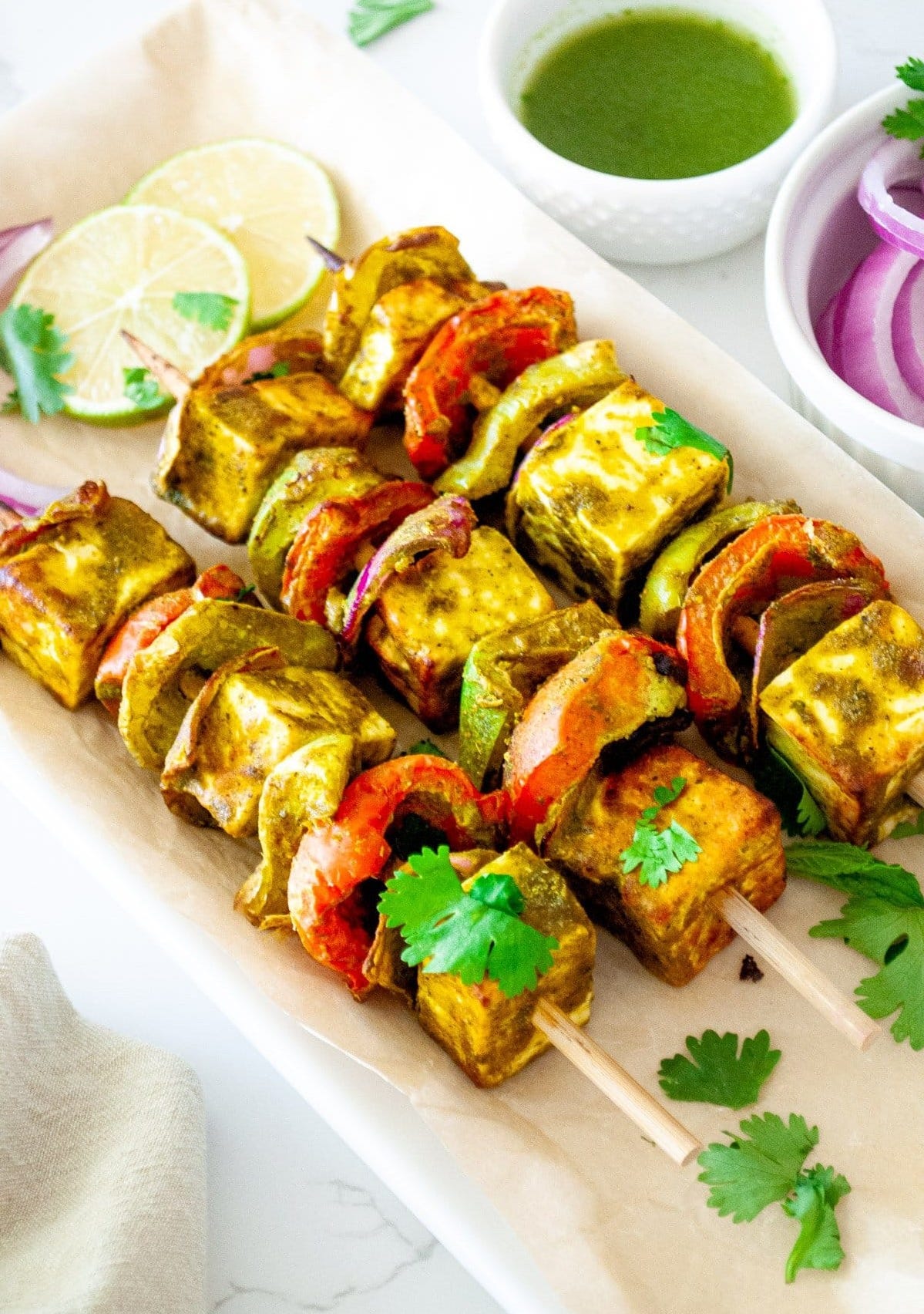 Hariyali Roasted Paneer. Appetizers are quick and simple to… | by ...