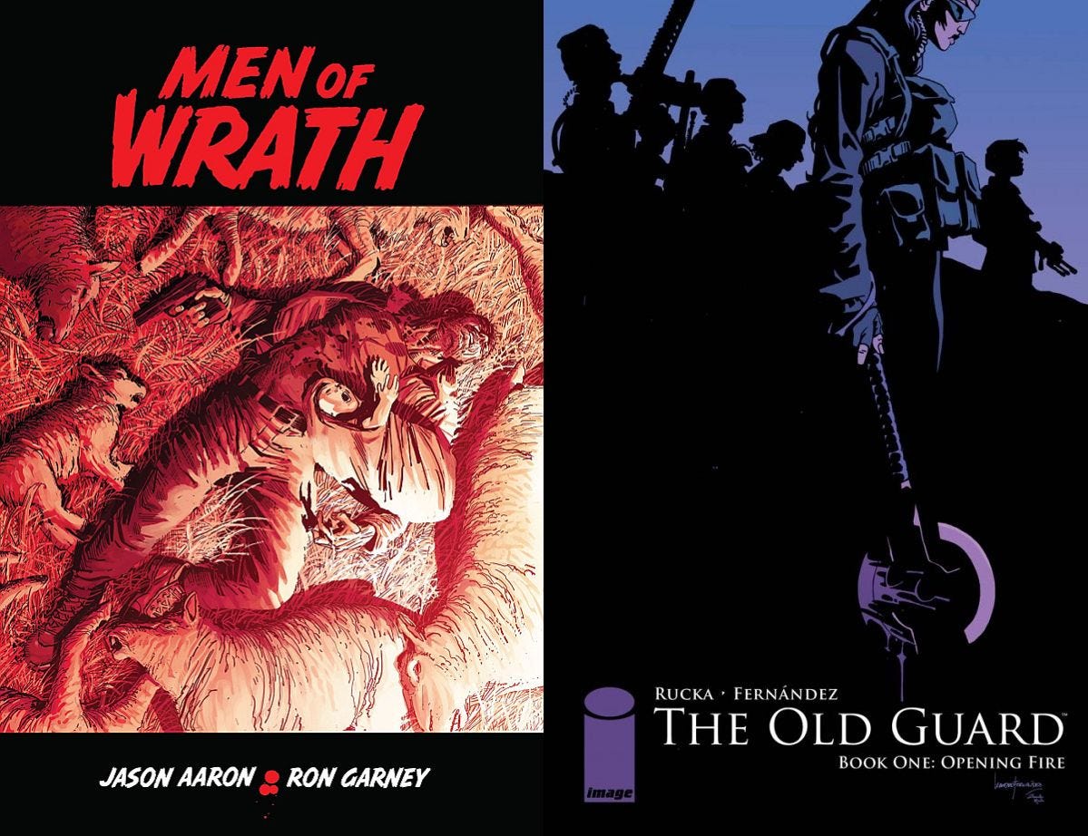 2 HQs — Men of Wrath de Jason Aaron e Ron Garney e The Old Guard de ...