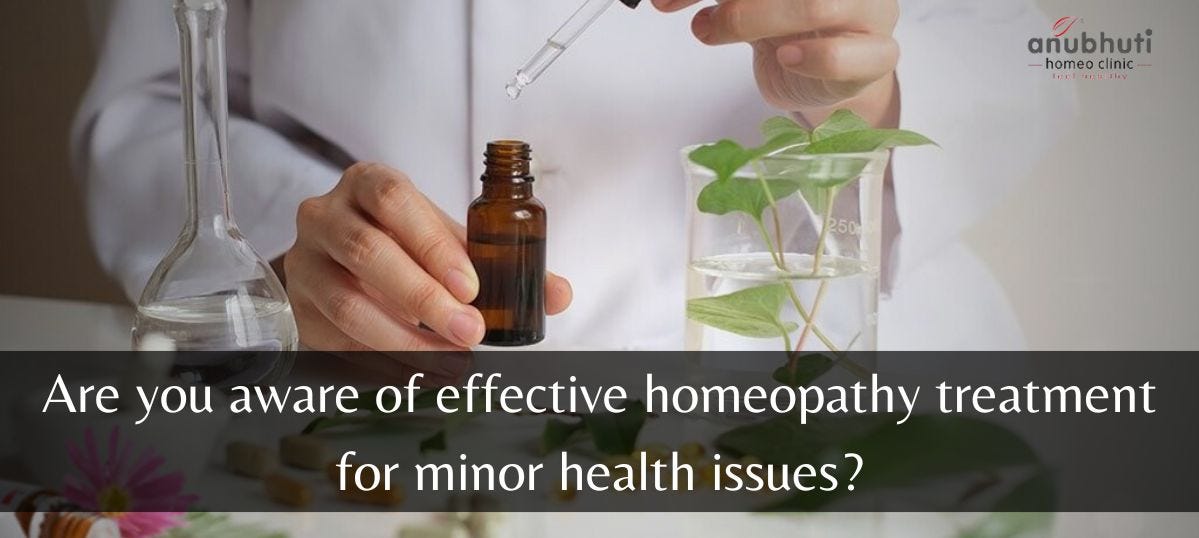 Are you aware of effective homeopathy treatment for minor health issues ...