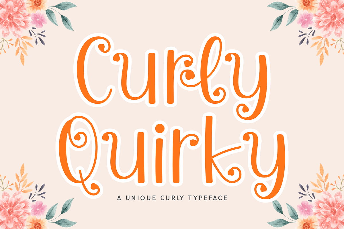 Curly Quirky Font - Seraphinaspectrum - Medium