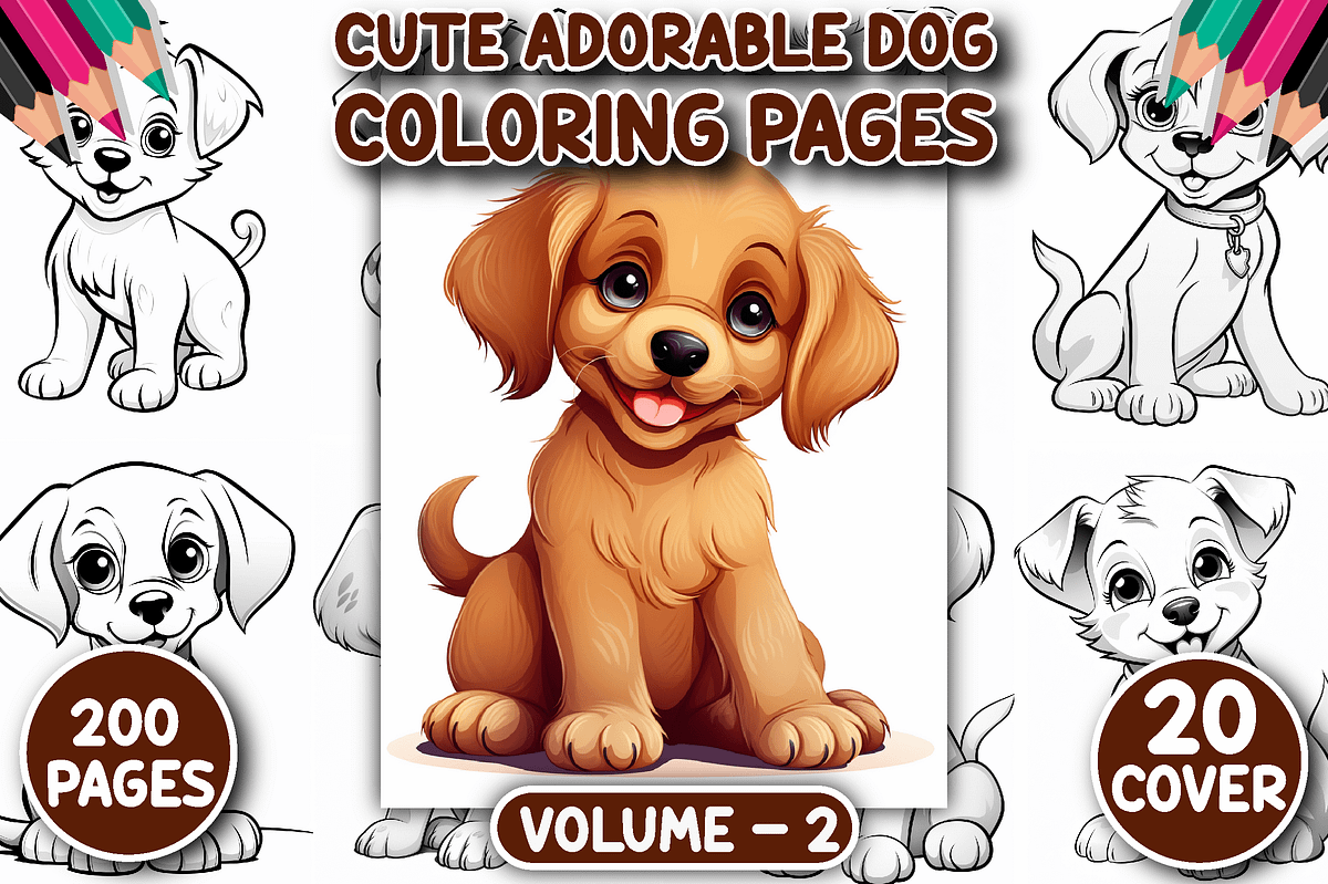200 Cute Adorable Dog Coloring Pages Free | by Nebulacrafter | Medium