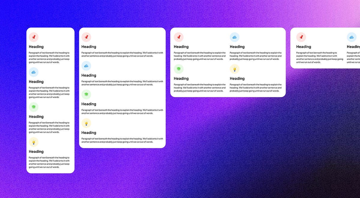 A step-by-step guide to creating a fluid responsive layout in Figma: includes video and file ...