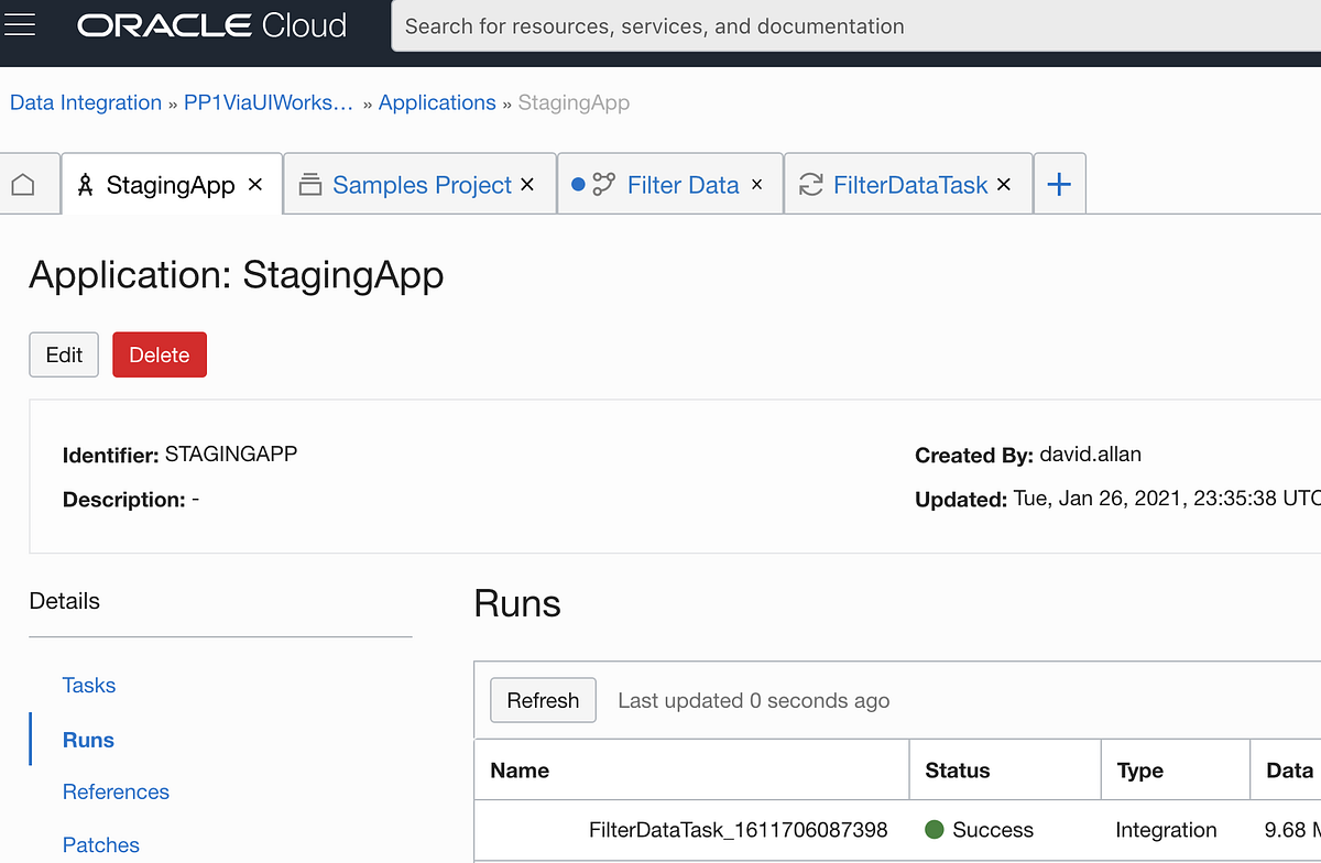 Monitoring Oci Data Integration Tasks Using The Oci Cli By David 8794
