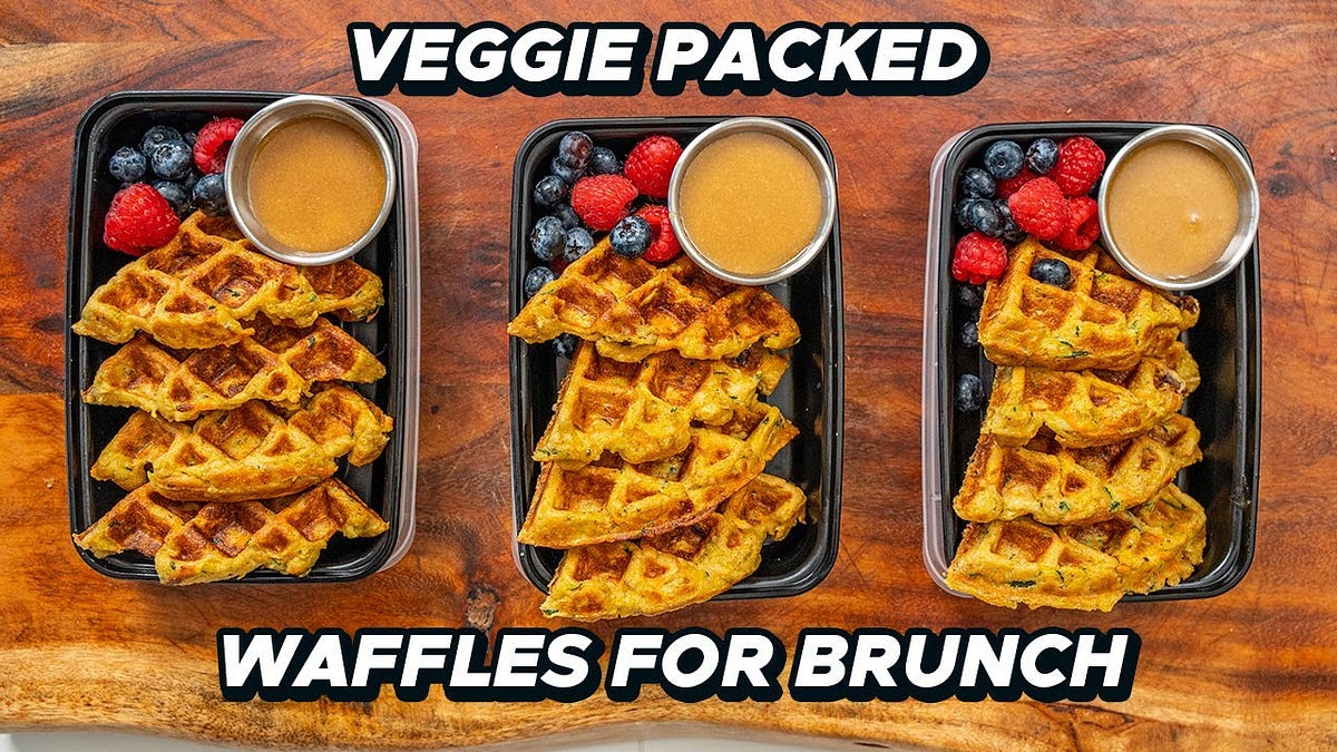 Gluten Free Veggie Waffles with Maple Tahini | by Health Fitness ...