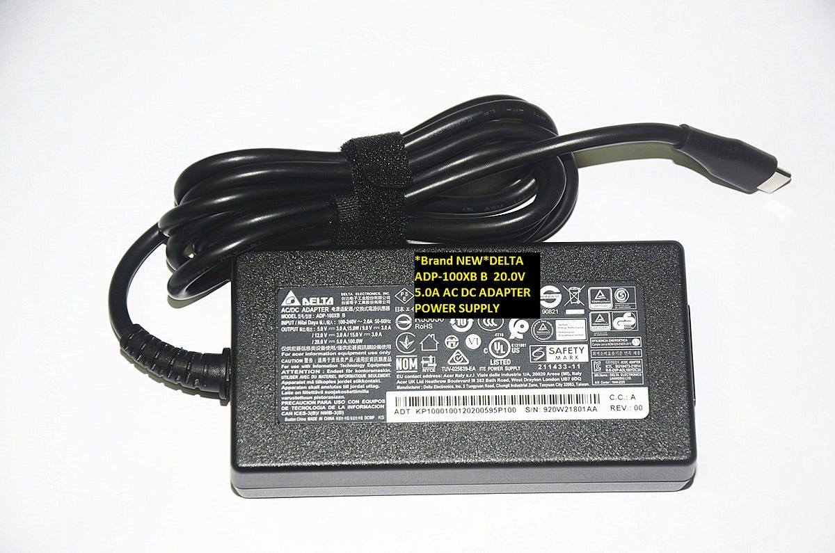 *Brand NEW* 20.0V 5.0A DELTA ADP-100XB B AC DC ADAPTER POWER SUPPLY | by Happylinda | Medium