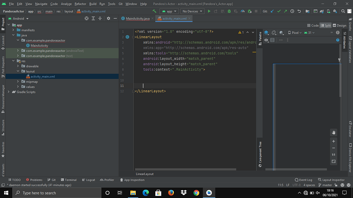 Cara Mengatur Layout di Android Studio. 2.Masukan coding yang kita ...