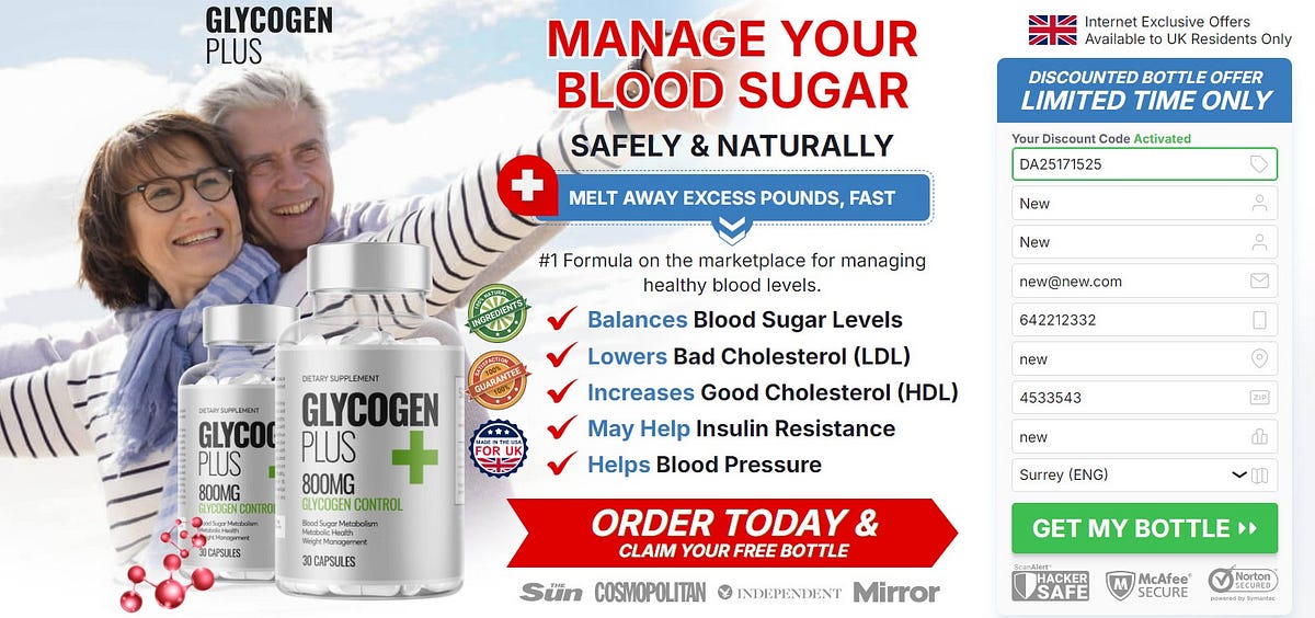Glycogen Plus+ Glycogen Control (United Kingdom) Reviews, Official Website, Cost & Buy | by ...