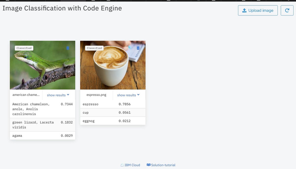 Image Classification with Code Engine and TensorFlow | by Vidyasagar ...