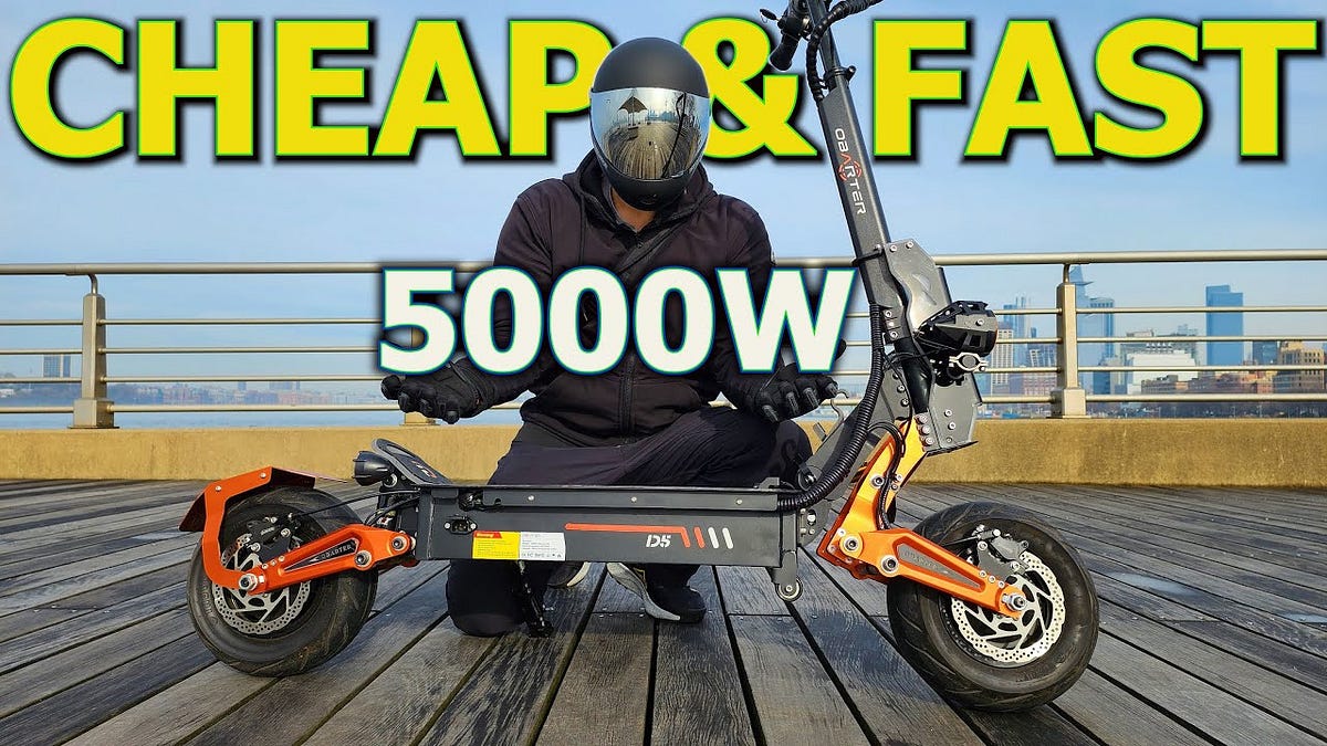 I bought the Fastest Cheapest electric scooter ($1600) Obarter D5 ...