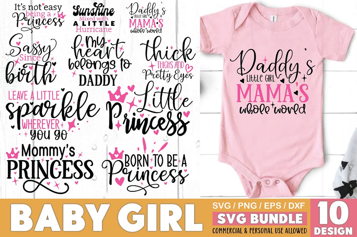 Baby Girl SVG Bundle Free | by Vectorvik | Jul, 2024 | Medium