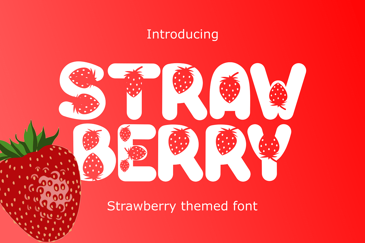 Strawberry Font | by Isabellaink | May, 2024 | Medium
