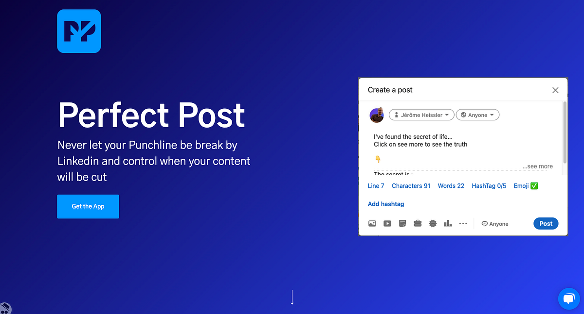 Perfect Post : Aide à la rédaction de vos posts Linkedin https ...