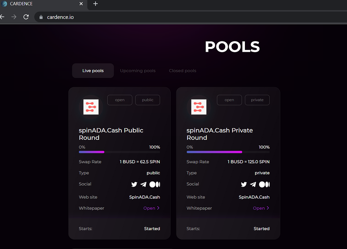 How to buy Spin Token on Cardence.io. Step by Step guide. | by obaid ul ...