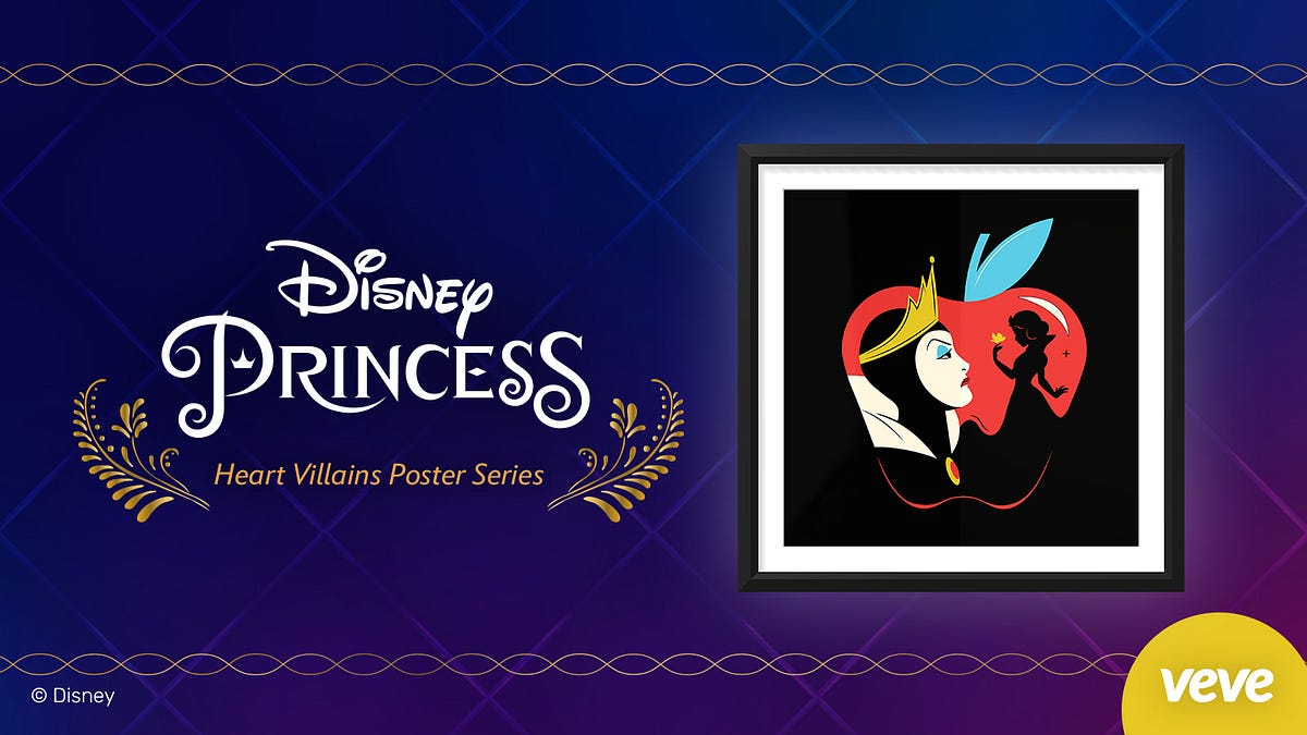 Disney Princess Heart Villains Poster Series | by VeVe France | Aug ...