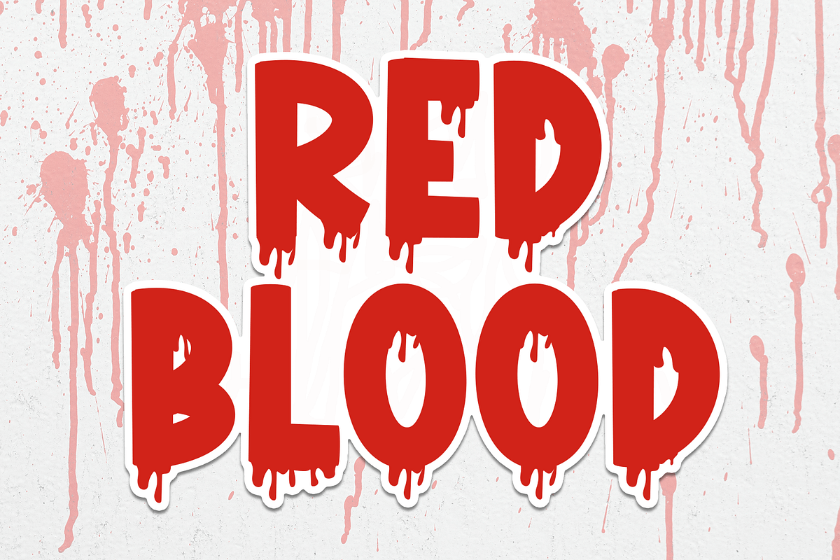 Red Blood Font - Echoenigma - Medium