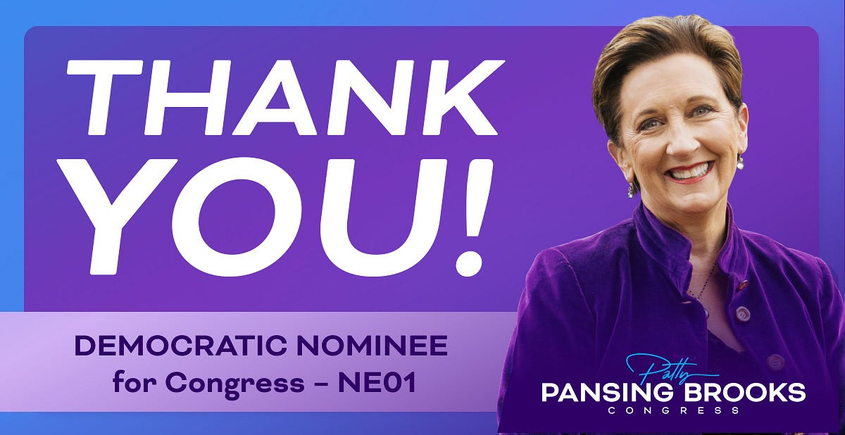 Patty Pansing Brooks For Congress! | by Dennis Crawford | Medium