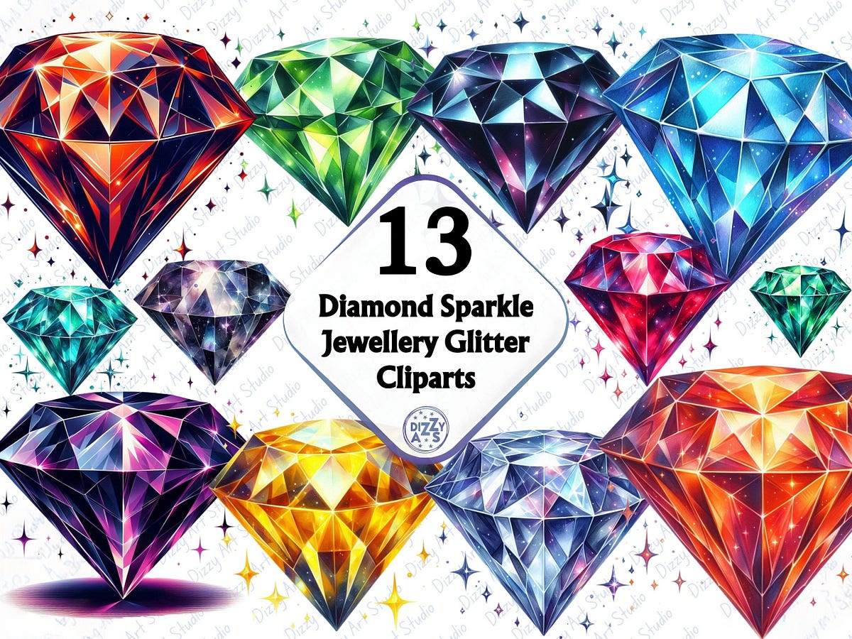 Diamond Glitter Gem Jewellery Png Bundle Free | by Nicoverlaine | Sep ...