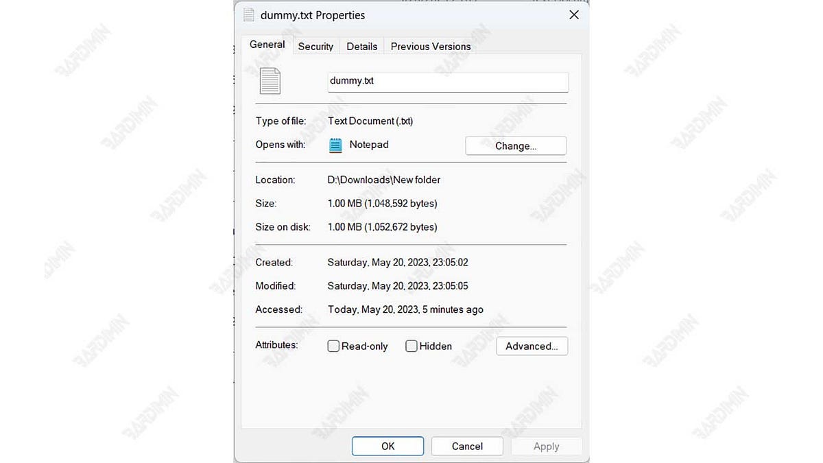 How to Create Fake Files of Any Size in Windows | by Bardimin.com | Medium