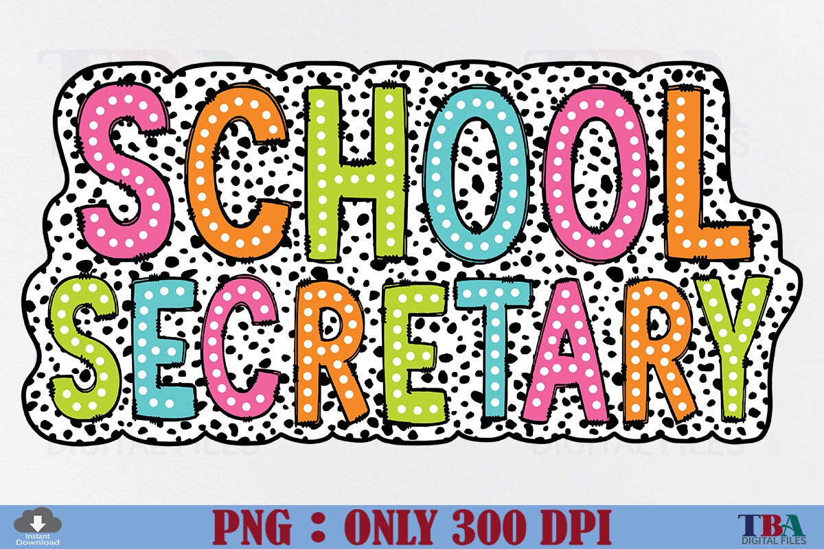 School Secretary PNG Dalmatian Dots | by Sparksasha | Jun, 2024 | Medium