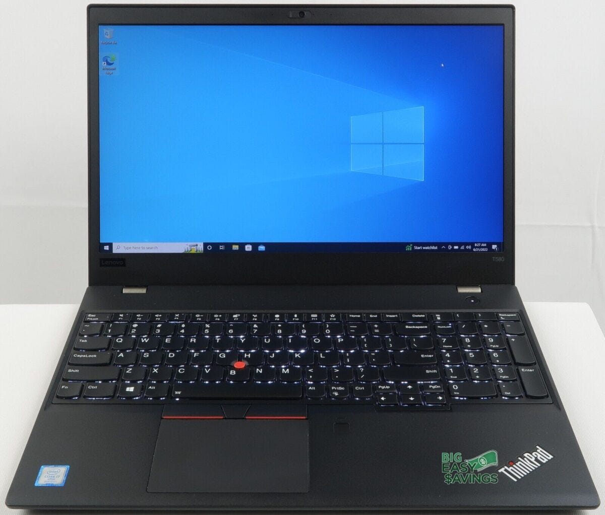 Lenovo ThinkPad T580 15.6" Intel Core i7–8650U 16GB RAM 512GB SSD Full ...