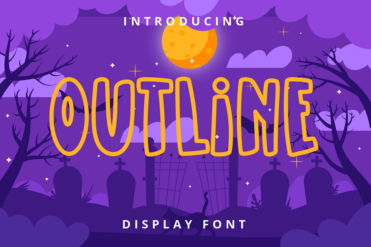 Outline Font - Craftgenius - Medium