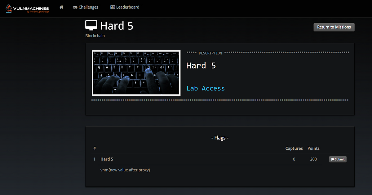 Hard Task 5 Blockchain vulnmachines walkthrough | by Vulnmachines | Medium