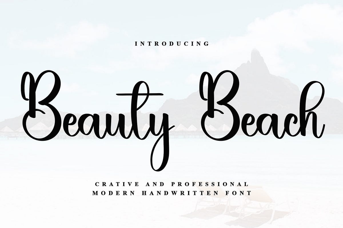 Beauty Beach Font (Script Fonts) | by Neonnebula | Apr, 2024 | Medium