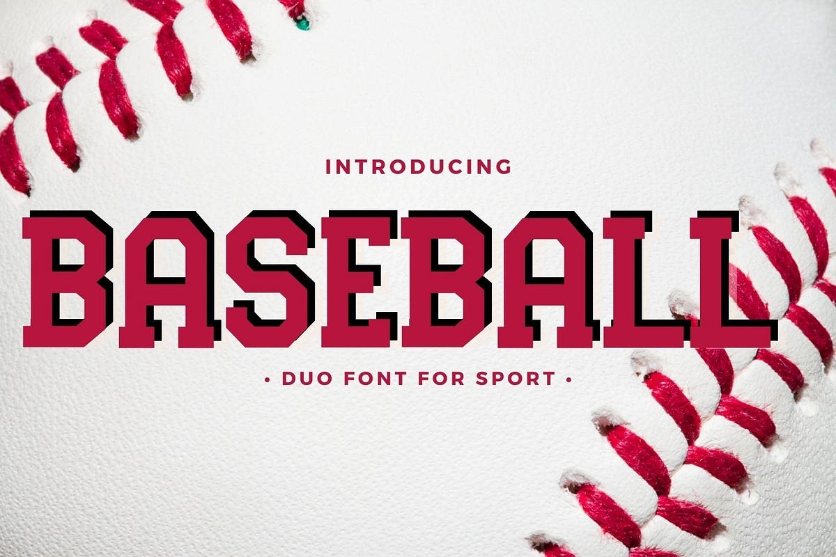 Baseball Font - Arttechtom - Medium