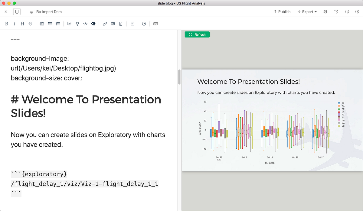 Creating Presentation Slides Directly Inside Exploratory | by Kei Saito ...