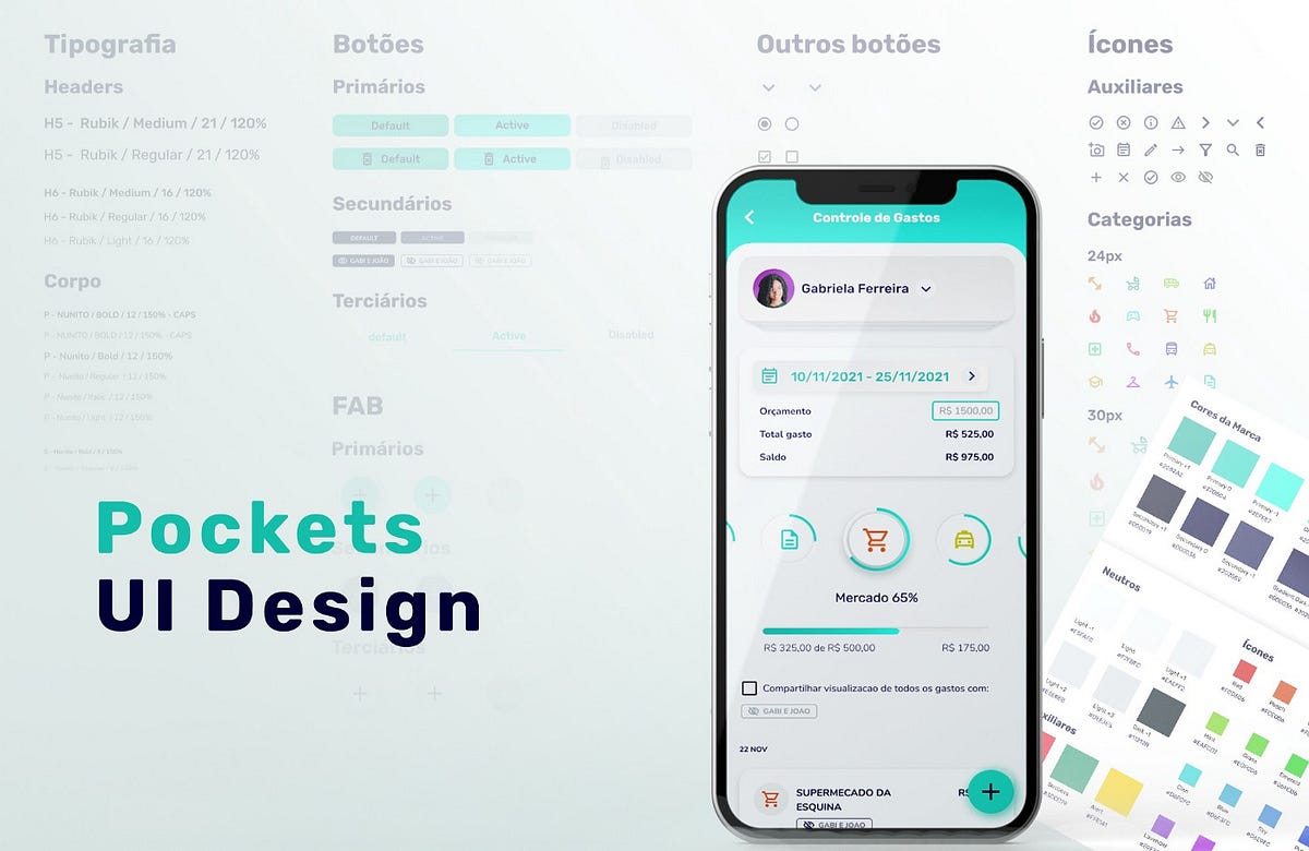 Pockets — UI Design. Artigo complementar ao estudo de caso… | by Lucas Camassi | Medium