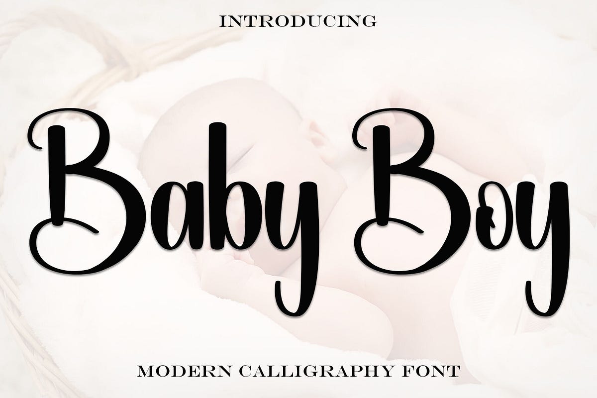 Baby Boy Font - Lilylumos - Medium