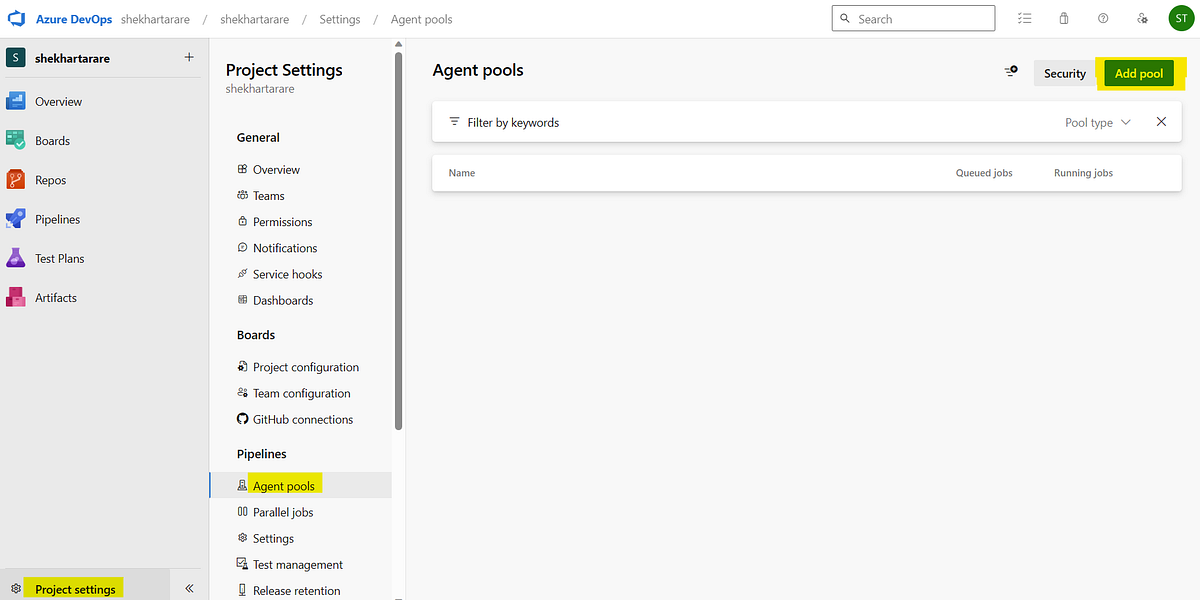 Creating a Self-Hosted Agent for Azure Pipelines: A Step-by-Step Guide | by Shekhar Tarare | Medium