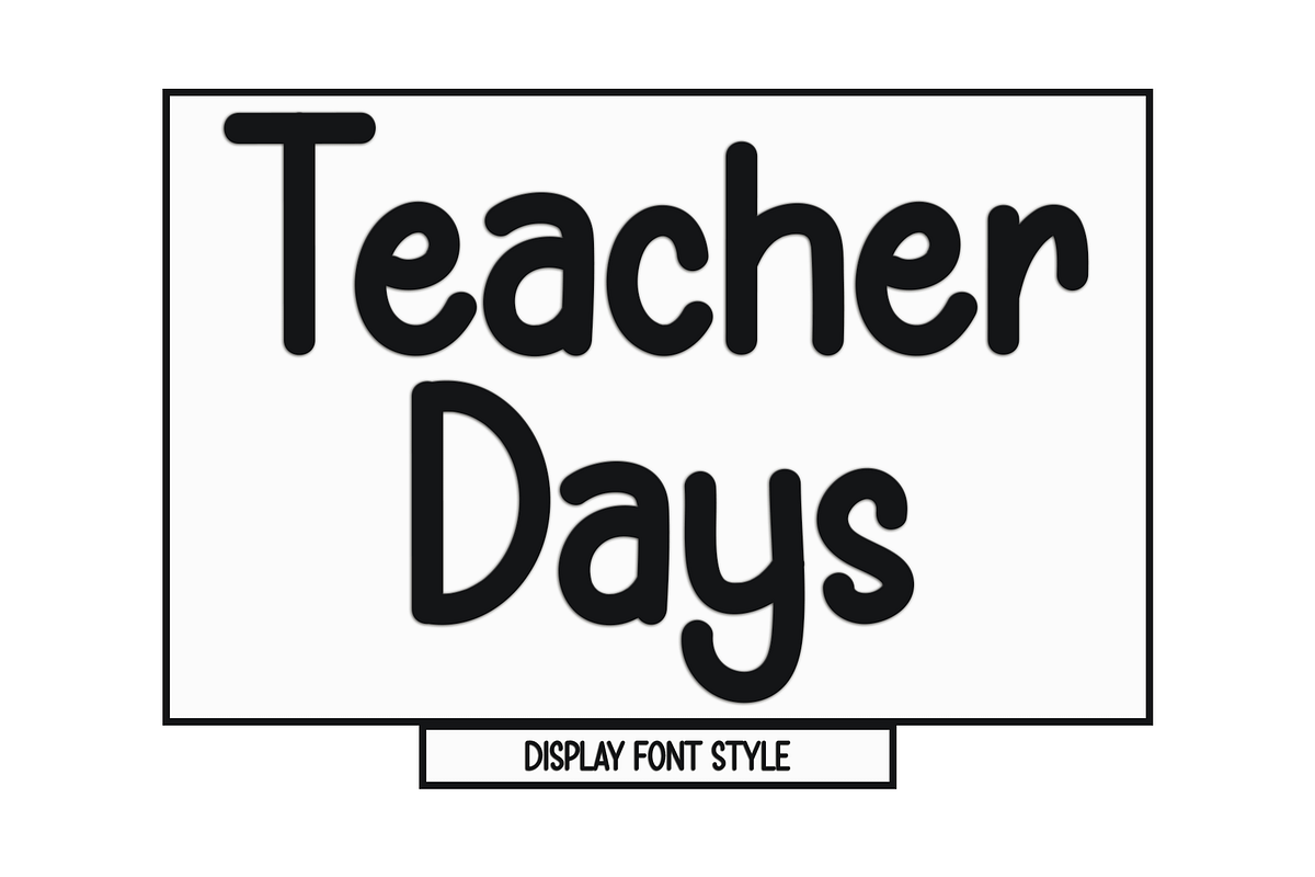 Teacher Days Font - Sonicsketch - Medium